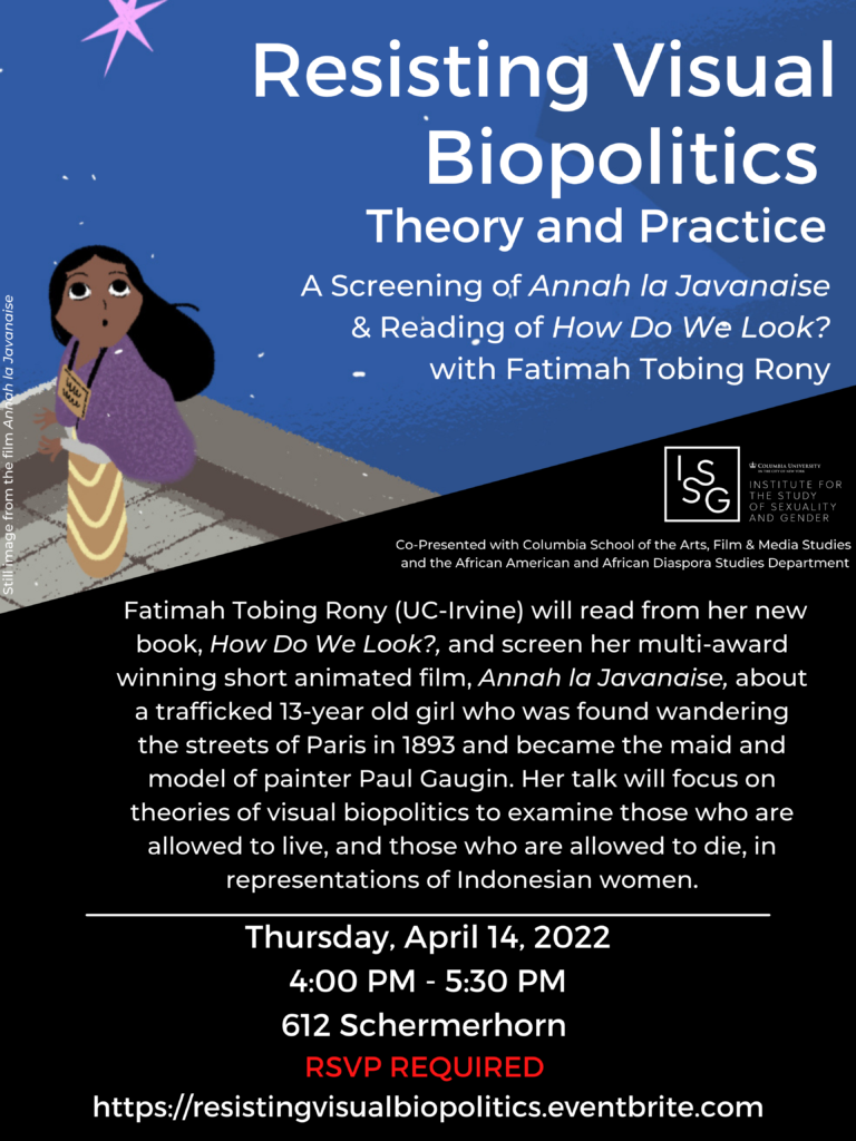Resisting Visual Biopolitics: Fatimah Tobing Rony